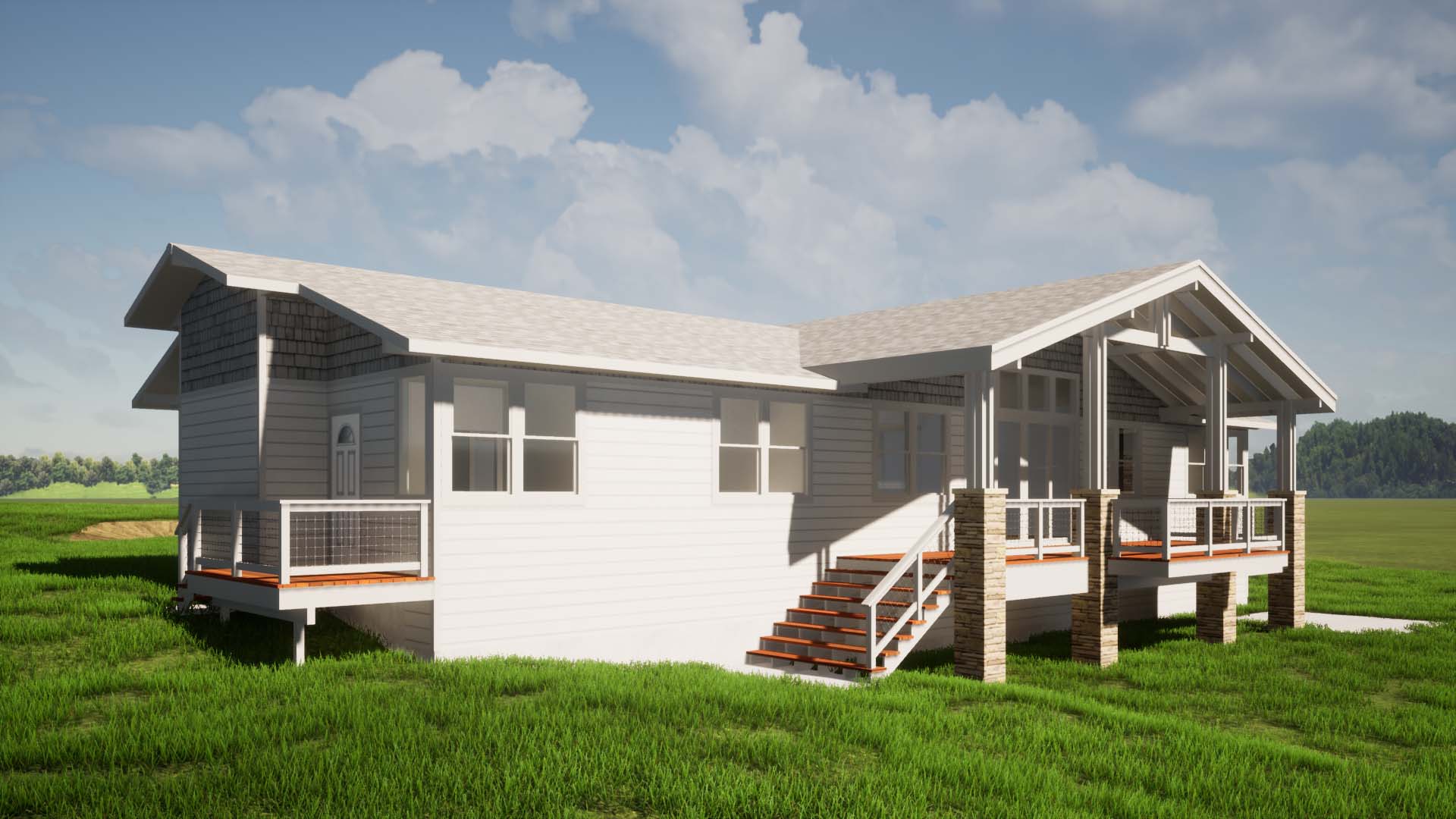 Forest Meets Beach at this Rural Island Home - Estes Builders